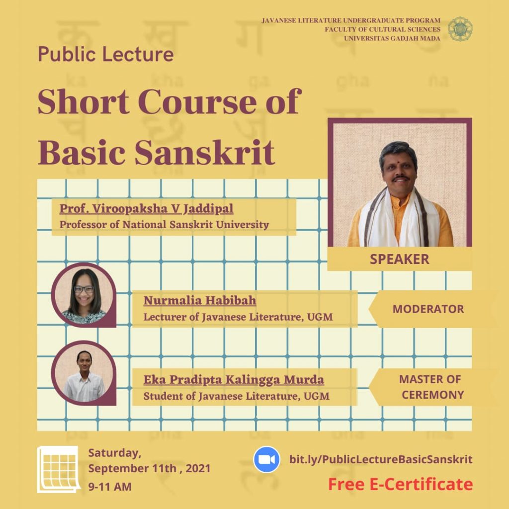 Short Course of Basic Sanskrit – Program Studi Bahasa, Sastra, dan ...